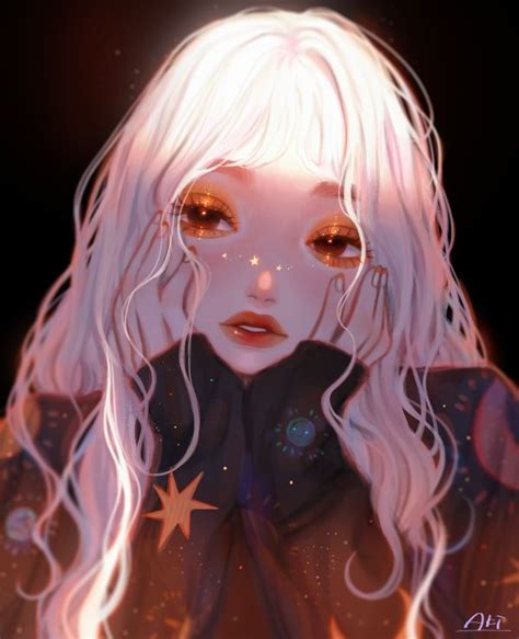 배경 화면 Meowgress 디지털 아트 삽화 여자들 흡연 곱슬 머리 긴 머리 파란 머리 핑크 립스틱 Looking At The Side 초상화 세로