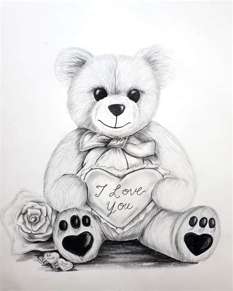 I Love You Pencil Drawing
