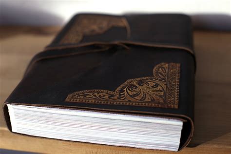 Into The Nanten Hand Bound Leather Journal Kickstarter Reward Jay Swanson