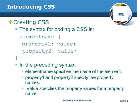 Rendering Xml Documents Ppt