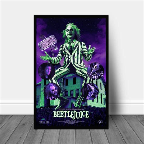 Beetlejuice Inspired Movie Poster Etsy
