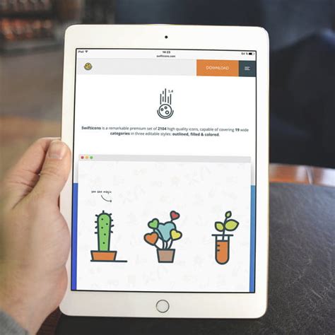 태블릿 화면 디자인 모의 Psd Uidownload