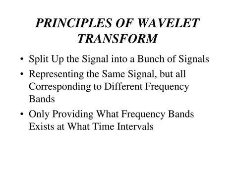 Ppt Wavelet Transform Powerpoint Presentation Free Download Id2993532