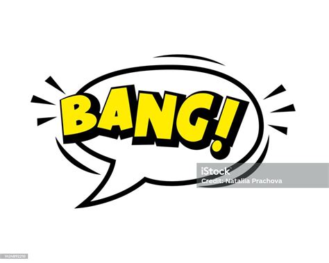 구름 광선과 함께 만화 연설 거품 아이콘을 강타하십시오 복고풍 스타일의 팝 아트 벡터 만화 일러스트레이션 만화책 포스터 배너를위한 디자인 1990 1999 년에 대한 스톡