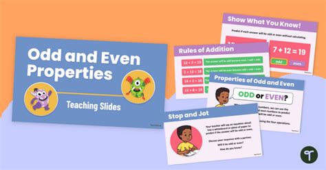 Odd And Even Properties Teaching Slides Teach Starter