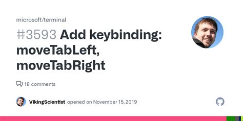 Add Keybinding Movetableft Movetabright · Issue 3593 · Microsoft