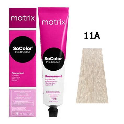 Matrix Socolor Pre Bonded Permanent Farba Do WŁosÓw 11a 90ml