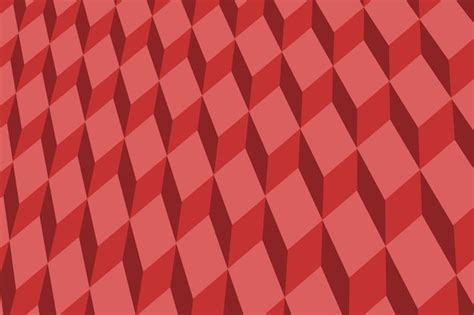Premium Vector Symmetrical Abstract Pattern Simulating Threedimensional Cubes In Dark Red