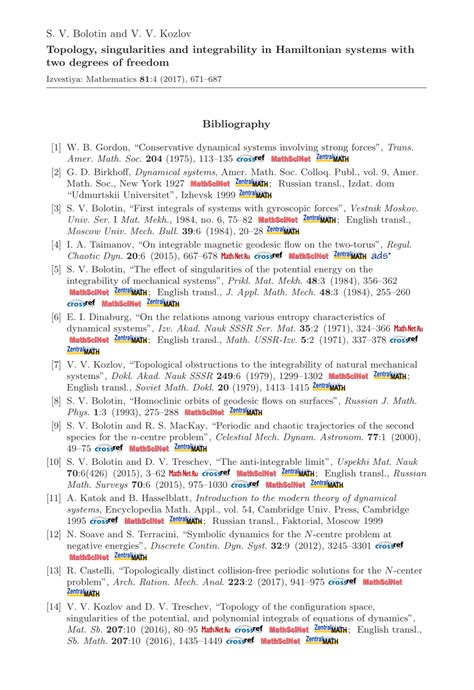 Pdf Topology Singularities And Integrability In Hamiltonian Systems