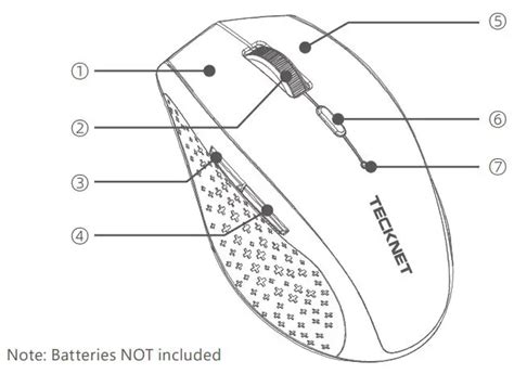 Tecknet M002 Cordless Wireless Mouse User Manual