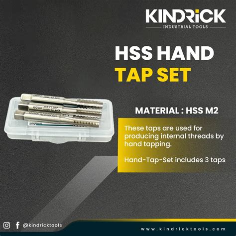 Hss Hand Tap Set Kindrick Tools