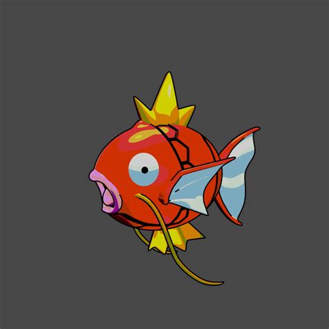 Pokemon Magikarp 3d Model Turbosquid 1471638