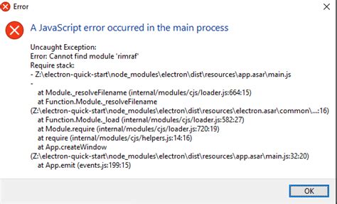 Package Json Main Field Ignored For Modules Inside Asar Packaged App