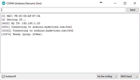 Cayenne On Arduino Uno