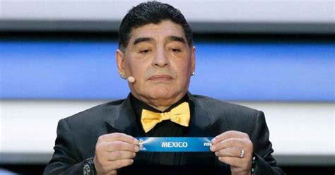 迭戈·马拉多纳和他在上届世界杯抽签中与墨西哥的奇怪关系 Infobae