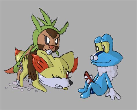 Rule 34 Canine Chespin Cum Female Fennec Fennekin Fox Froakie Male Nintendo Pokemon Pokemon