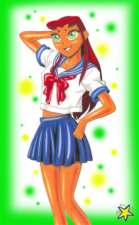 Starfire Sailor Suit By Ziemospendric On Deviantart