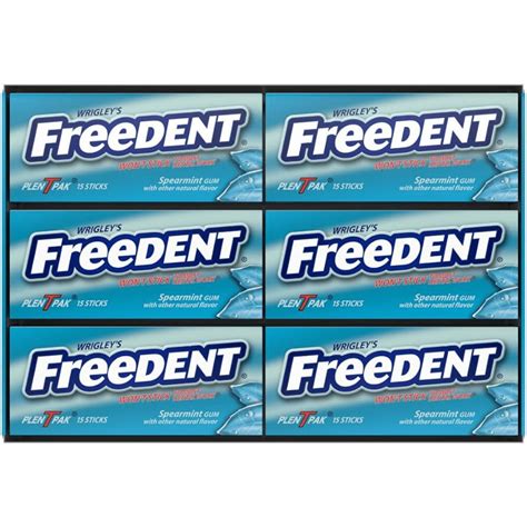 Freedent Spearmint Chewing Gum 15 Pieces 12 Pack Same Day Ship No
