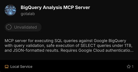 Bigquery Analysis Mcp Server Mcp S Lobehub