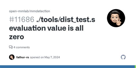 Toolsdisttestsh Evaluation Value Is All Zero · Issue 11686 · Open