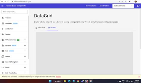 Radzen Demo Source Code Not Available Radzenblazor Components Radzen