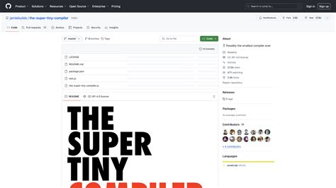 The Super Tiny Compiler Programming Languages Compilers Online
