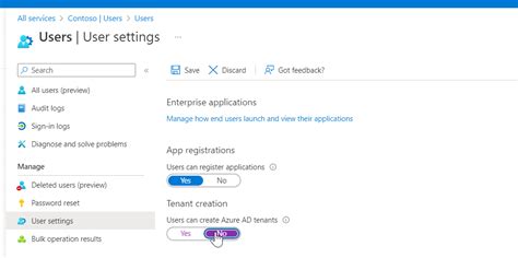 Users Can Create Azure Ad Tenant Stack Overflow