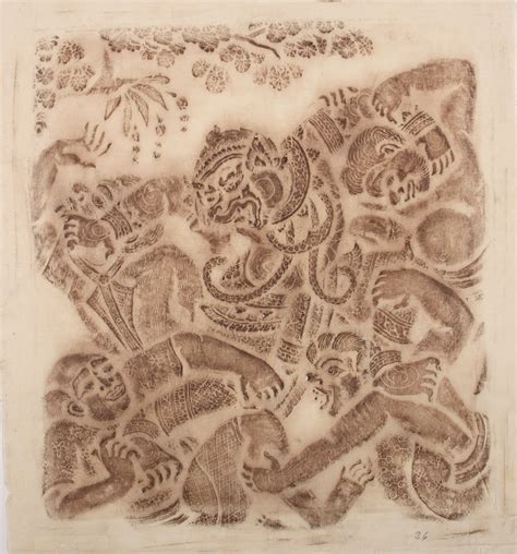 Indian Epics Images And Pde Epics Image Hanuman Kills Indrajits Retainers