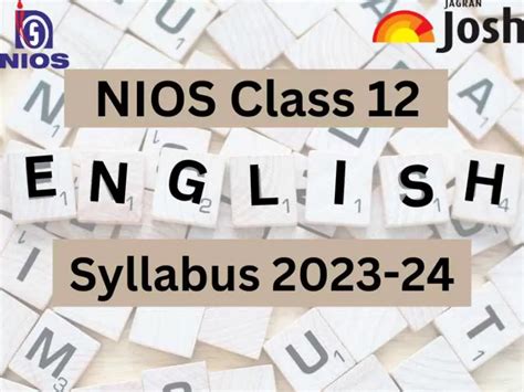 Nios Board 12th English Syllabus 2024 Download Class 12 English Syllabus Pdf