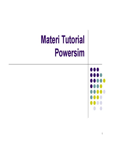 tutorial powersim pdf