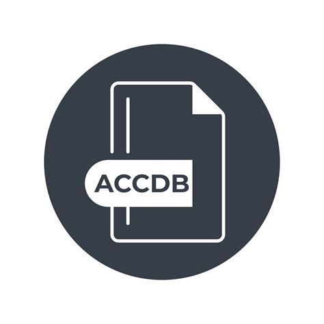 Accdb File Format Icon Accdb Extension Filled Icon 15426438 Vector Art At Vecteezy