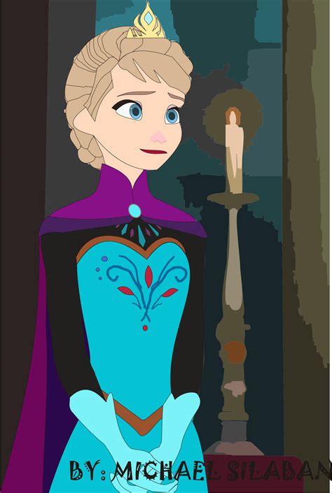 Queen Elsa Smiling By Elsathecrystalmaiden On Deviantart