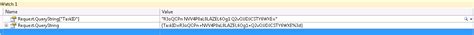 C Querystring Containing `` Evaluating To Space Stack Overflow