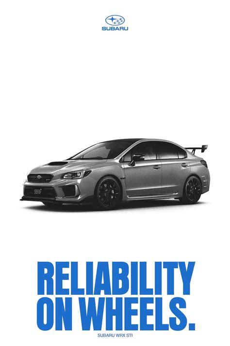 Subaru Wrx Sti Reliability Poster Postertok