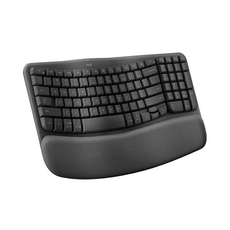 Bàn Phím Không Dây Logitech Wave Keys Ergonomic Graphite Usb 2 4ghz