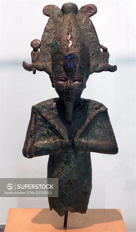 Statuette Of The God Ancient Egyptian God Osiris Bronze Late Period