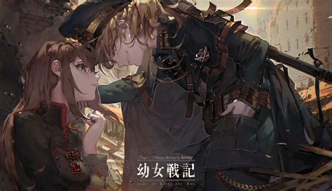 Youjo Senki Anime Girl Artstation Tanya Youjo Senki