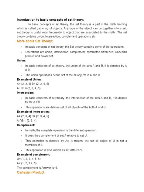 more about set theory pdf set mathematics mathematics