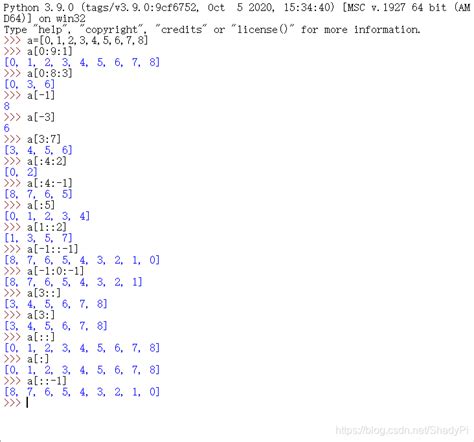 Python中用冒号表达式对列表切片python 冒号表达式 Csdn博客