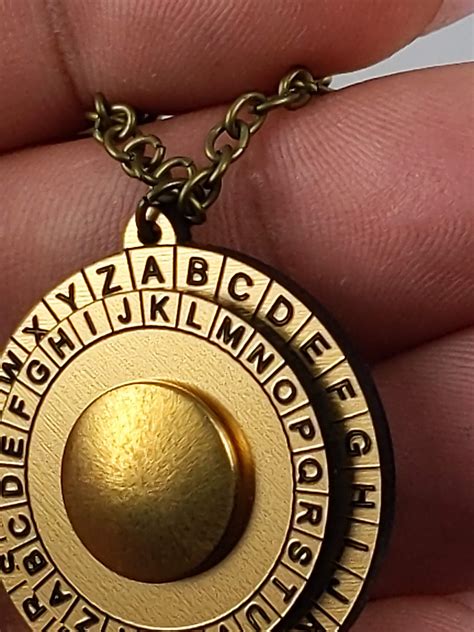 Cipher Wheel Decoder Necklace Caesar Cipher Disk Secret Message