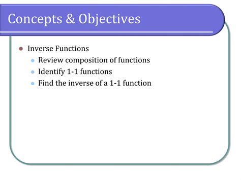 41 Inverse Functions Pdf
