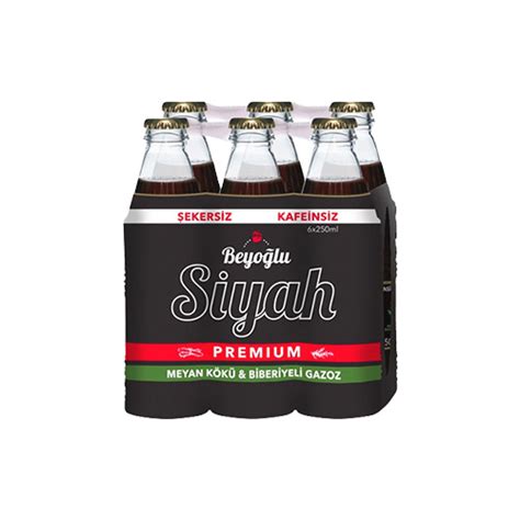 Beyoğlu Gazozu Siyah Premium Şekersiz Meyan Kökü And Biberiyeli