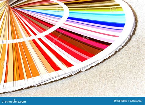 Sample Colors Catalog Color Palette Guide Stock Image Image Of