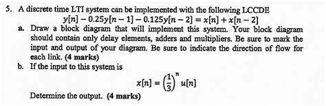 solved a discrete time lti system can be ﻿implemented with