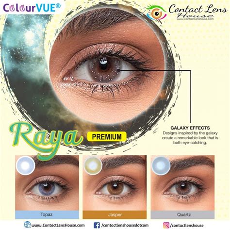 Colourvue Raya Premium Topaz Coloured Contact Lenses