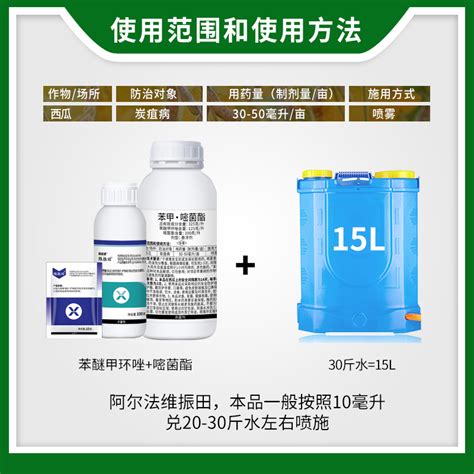 保田派维振田苯醚甲环唑嘧菌酯西瓜炭疽病杀菌剂农药悬浮剂农用虎窝淘