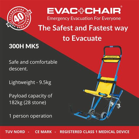 For 40 Years Evac Chair Have Been Providing Market Leading Emergency Evacuation Solutions To