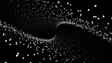 Abstract Digital Background With Moving And Flicker Particles On Black Background Background