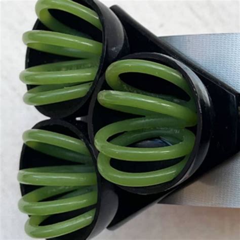 Jewel Fashion Cuff Pop Green Silver Scoubidou Buttons Paradise