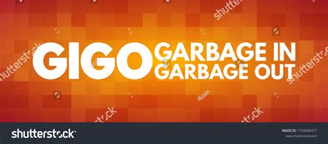 Gigo Garbage Garbage Out Concept That Stock Vector Royalty Free 1724080477 Shutterstock